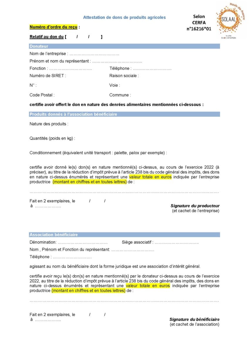 Attestation De Don D Argent Attestation De Don Exemple KGEXP
